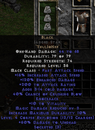 Black: Weapon Rune Word - Diablo 2