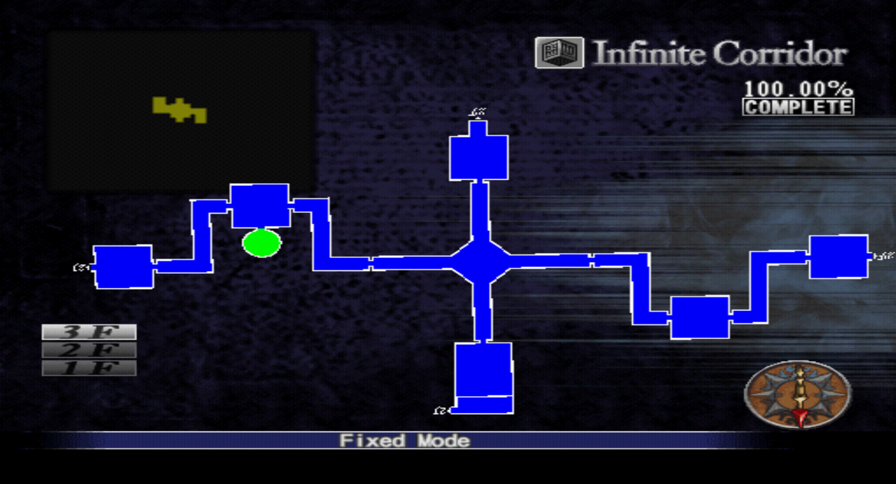 Infinite Corridor 100% Map - Castlevania Curse of Darkness