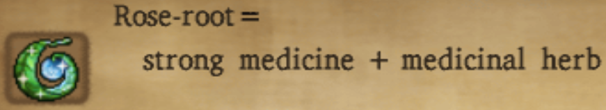 Item Alchemy Recipes in Dragon Quest VIII